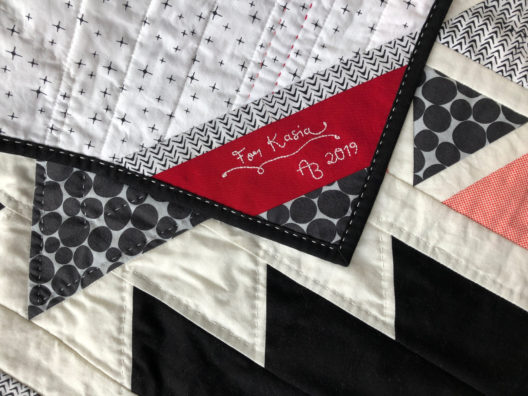 A warrior quilt for Kasia - Apples & Beavers