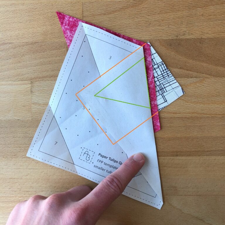 Paper Tulips: How to piece your FPP tulip heads