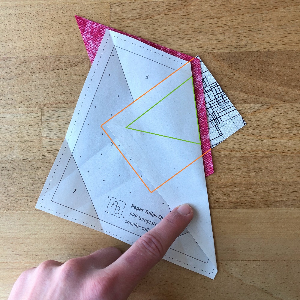 Paper Tulips: How to piece your FPP tulip heads