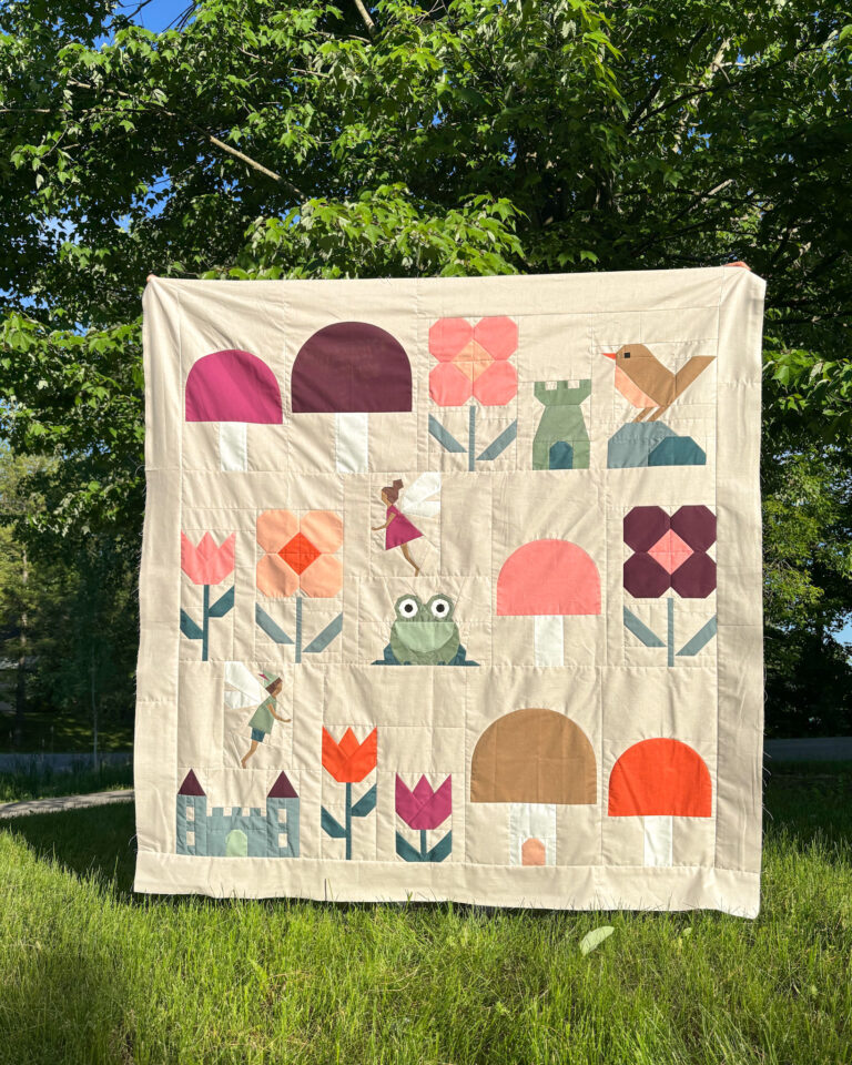 How to make a sweet and magical Fairy Meadow quilt - Apples & Beavers